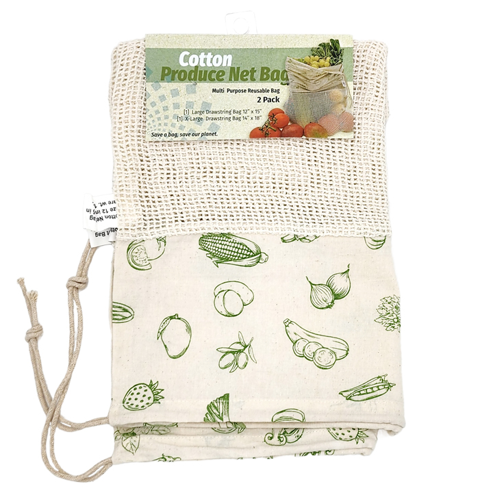 Cotton Produce Net Bag – Reusable Bags | OZamin